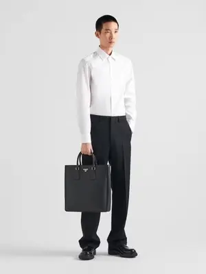 Prada Stretch Cotton Slim Shirt - White