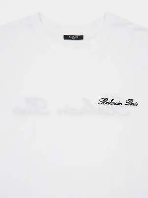 Balmain Embroidered Signature T-shirt - White