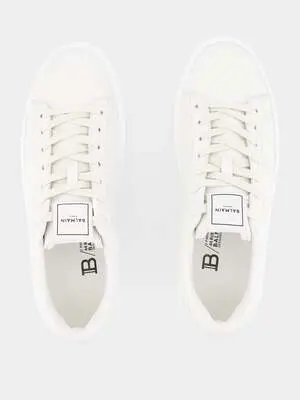 Balmain B Court Leather Sneakers - White