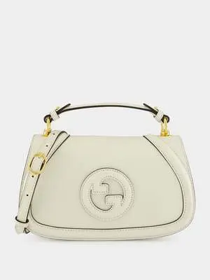 Gucci Leather Blondie Medium Bag White