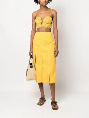 Stella McCartney Broderie Anglaise Cropped Cami Top