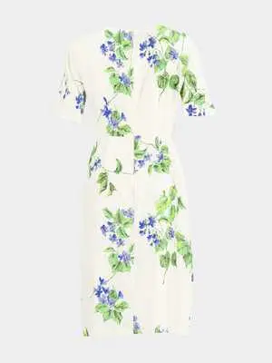 Prada Re-edition 2003 Violet Print Silk Dress
