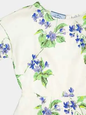 Prada Re-edition 2003 Violet Print Silk Dress