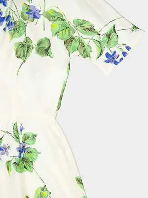 Prada Re-edition 2003 Violet Print Silk Dress