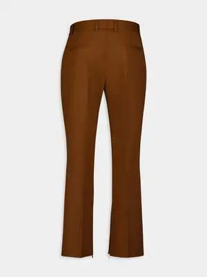 Off-White Slim Fit Cotton Trousers