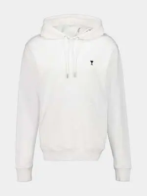 AMI Paris De Coeur Cotton Sweatshirt - White