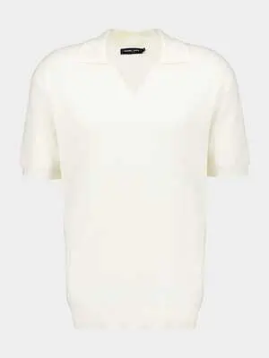 Frescobol Carioca Rino Knit Polo White