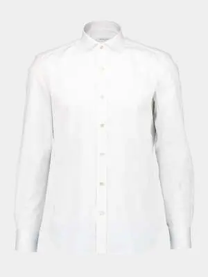 Boglioli Yarn Dyed Cotton Shirt - White