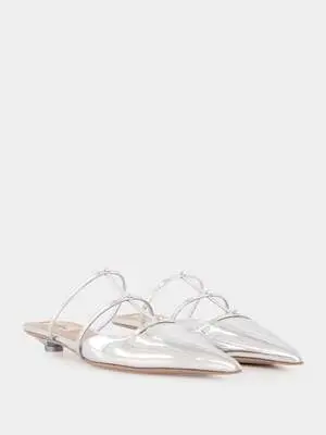 Valentino Garavani Mini Rockstud Mules - Silver