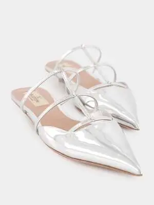 Valentino Garavani Mini Rockstud Mules - Silver