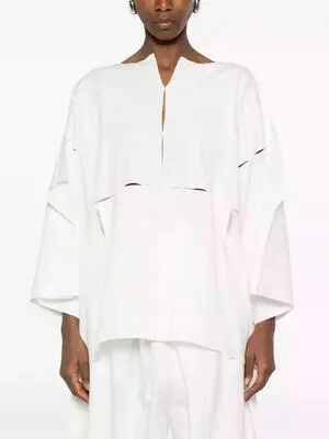 NICCOLO PAQUALETTI Panello V-neck Top
