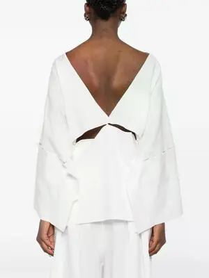NICCOLO PAQUALETTI Panello V-neck Top