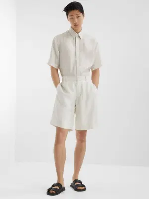 Fendi Ff Silk Bermuda Shorts
