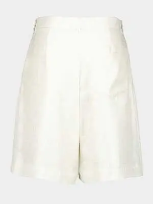 Fendi Ff Silk Bermuda Shorts