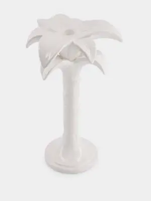 LES-OTTOMANS Medium Sugar Cane Ceramic Candleholder