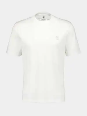 Brunello Cucinelli Cotton Jersey T-shirt - White