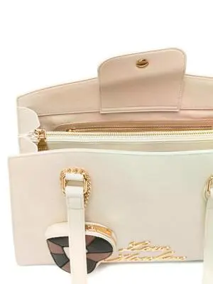 Moschino Heart-charm Tote - Neutrals