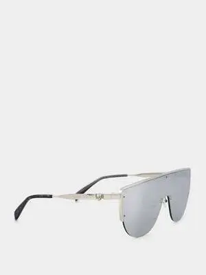 Alexander McQueen Eyewear Skull Sunglasses - Silver