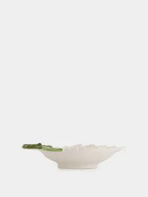 LES-OTTOMANS Lemon Leaf Ceramic Plate