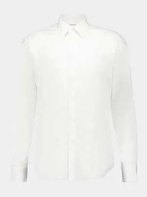 FERRAGAMO Stretch Cotton Poplin Shirt - White