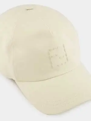 Fendi Canvas Baseball Cap - White