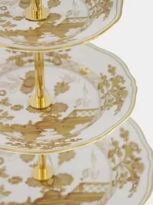 GINORI 1735 Aurum Oriente Italiano 3-tier Serving Stand - White
