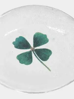 ASTIER DE VILLATTE Small Four Leaves Clover Plate