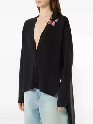Blumarine Butterfly Appliqué Cardigan