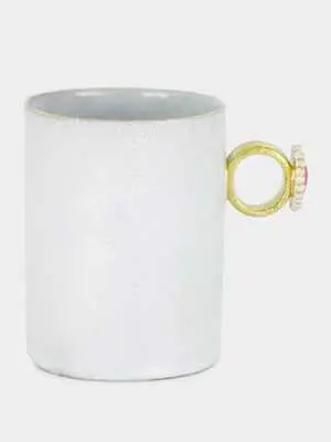 ASTIER DE VILLATTE Heart Ring Ceramic Cup - White