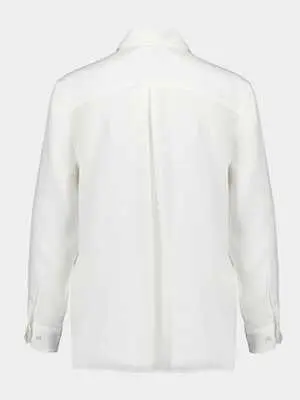 PAULA Alyssum Silk Shirt - White