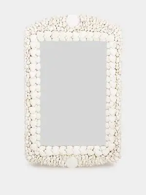 LES-OTTOMANS Rectangular Handmade Shell Mirror