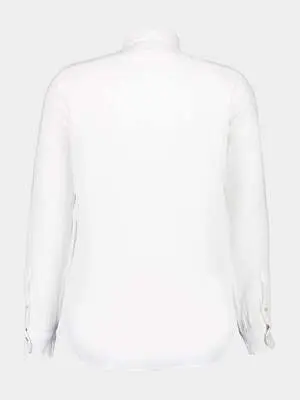 Boglioli Regular Fit Linen Button-up Shirt - White