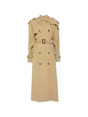 Saint Laurent Button Belted Coat