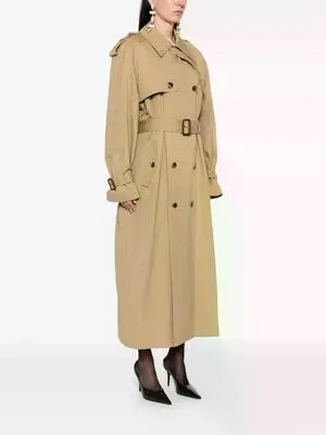 Saint Laurent Button Belted Coat