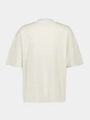 Off-White Terry Cotton T-shirt - White