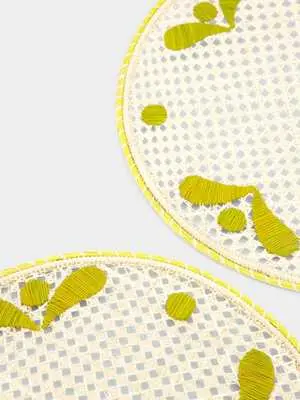 La DoubleJ Raffia Placemats Set Of 2