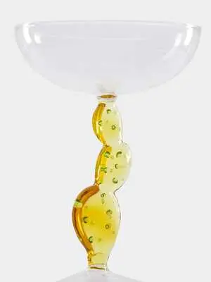 ICHENDORF MILANO Cactus Champagne Glass - Yellow