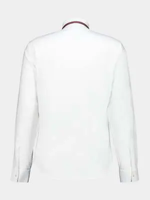 Gucci Oxford Shirt With Web Collar