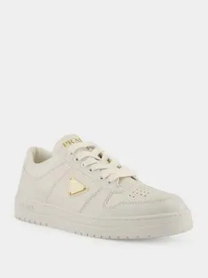 Prada Low-top Leather Sneakers - White