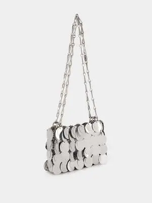 Rabanne Sparkle Discs Nano Bag - Silver