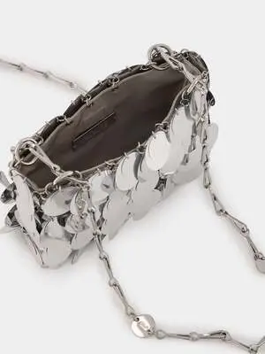 Rabanne Sparkle Discs Nano Bag - Silver