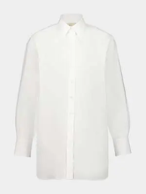PAULA Marla Relaxed Fit Poplin Shirt With Detachable Flower