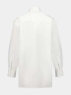 PAULA Marla Relaxed Fit Poplin Shirt With Detachable Flower