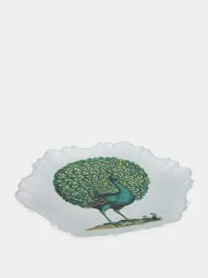 ASTIER DE VILLATTE Peacock Dinner Plate