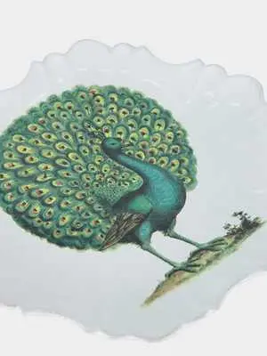 ASTIER DE VILLATTE Peacock Dinner Plate