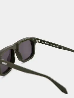 Off-White Clearwater Square Frame Sunglasses - White