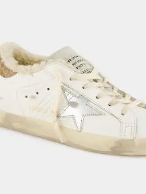 GOLDEN GOOSE Super-star Shearling Sneakers