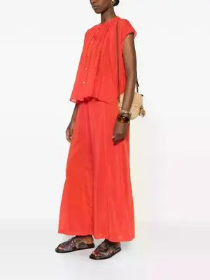 FORTE_FORTE Button Trousers - Red