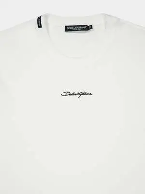 Dolce & Gabbana Cotton Logo T-shirt - White