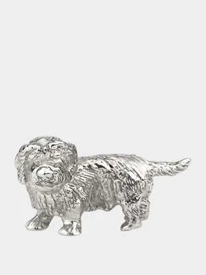 LEITÃO &AMP; IRMÃO Wire-haired Dachshund Sculpture - Silver